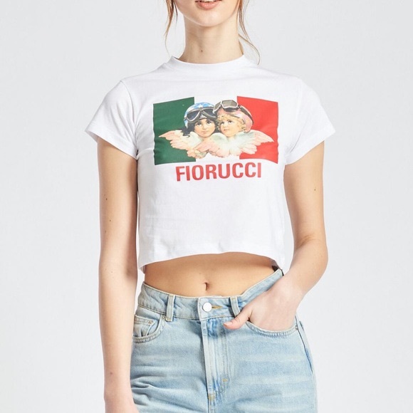 Fiorucci | Tops | Vintage Angels Crop Tee | Poshmark